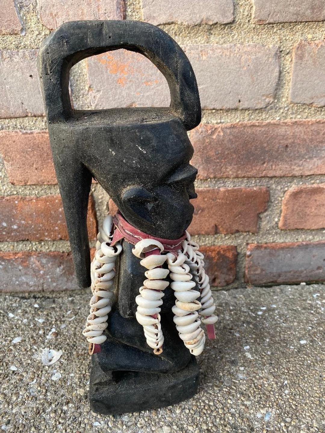 12 Inch High Authentic Traditional Yoruba Over 100 Cowrie Shells Ere ...