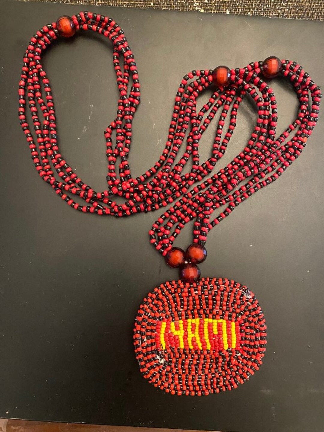 Iyami Eleke in Luxury Glass Beads Iyami Oshoronga Necklace Oshun - Etsy