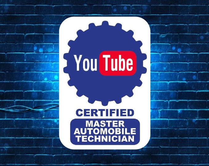 Youtube Certified Master Automobile Technician/ Youtube Sticker ...