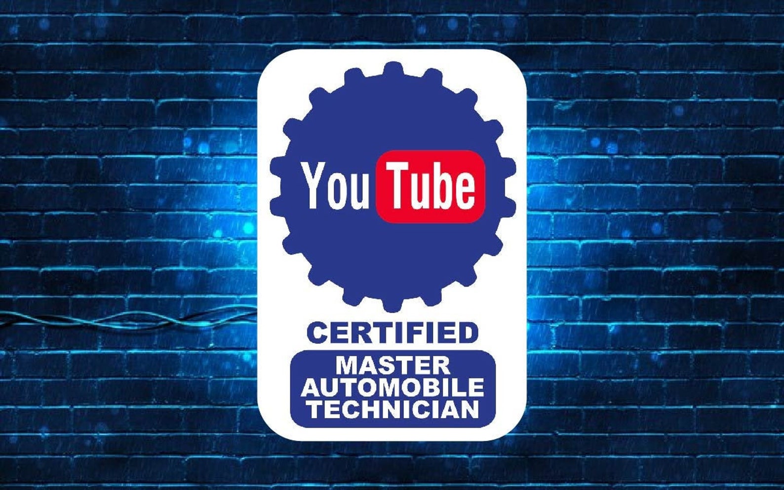 Youtube Certified Master Automobile Technician Sticker - Toolbox Decal ...