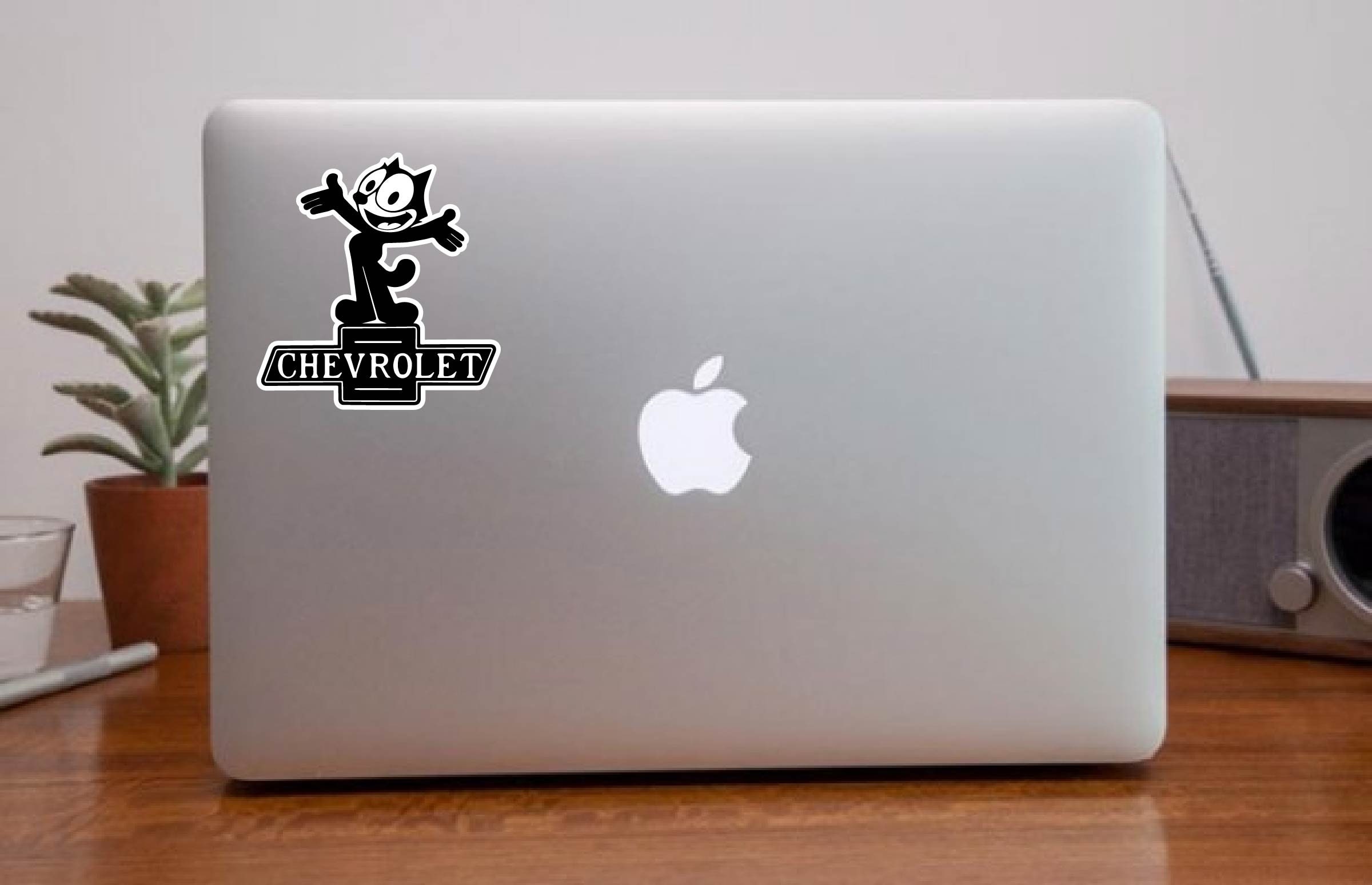 Felix the Cat Chevrolet Sticker - Chevy Fan Decal - Etsy