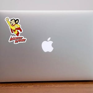 Mighty Mouse Sticker/mighty Mouse Decal/ Mighty Mouse/ Here I Come to ...