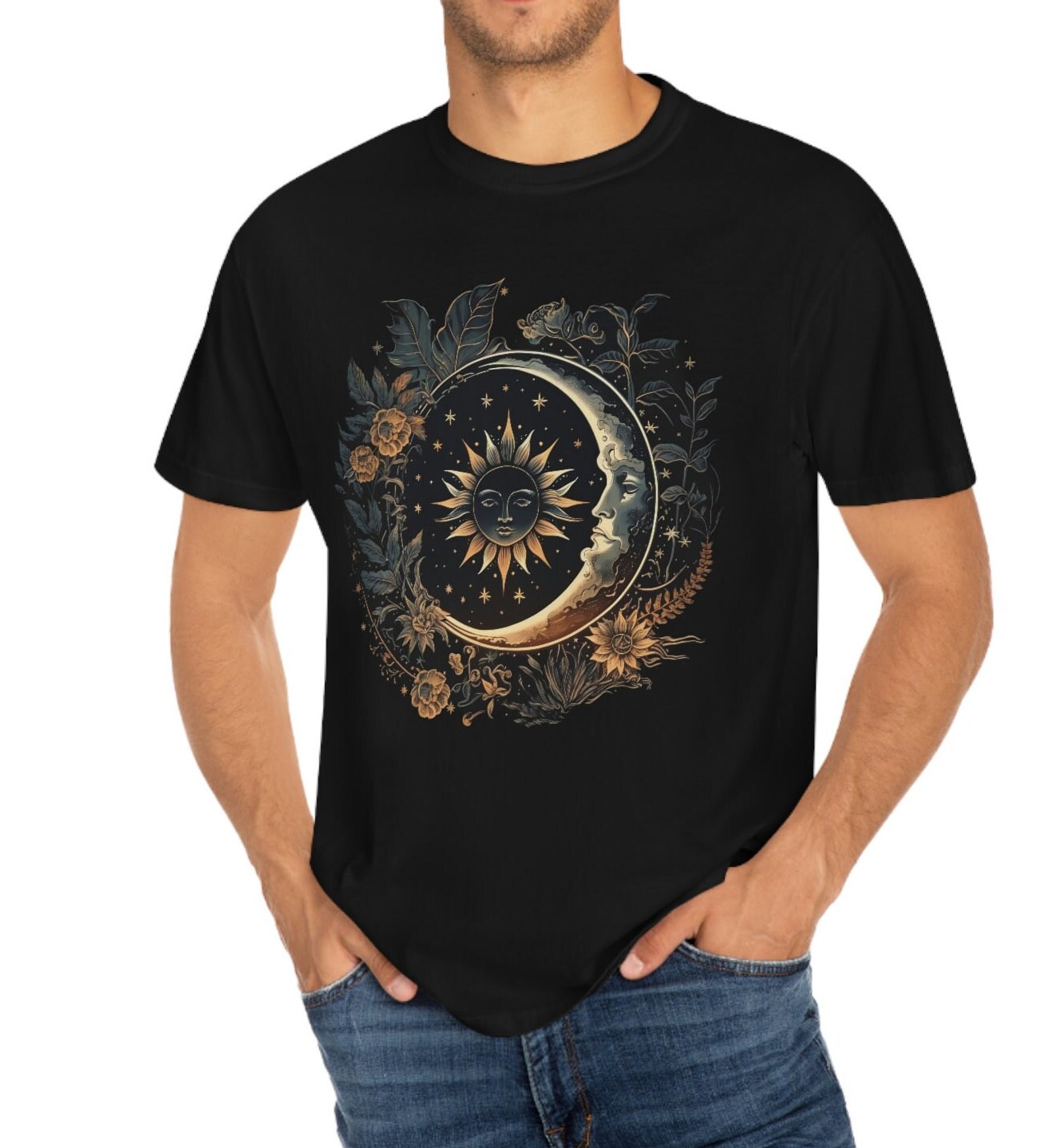 Celestial T Shirts Moon Graphic T Shirt Moon Astrology - Etsy