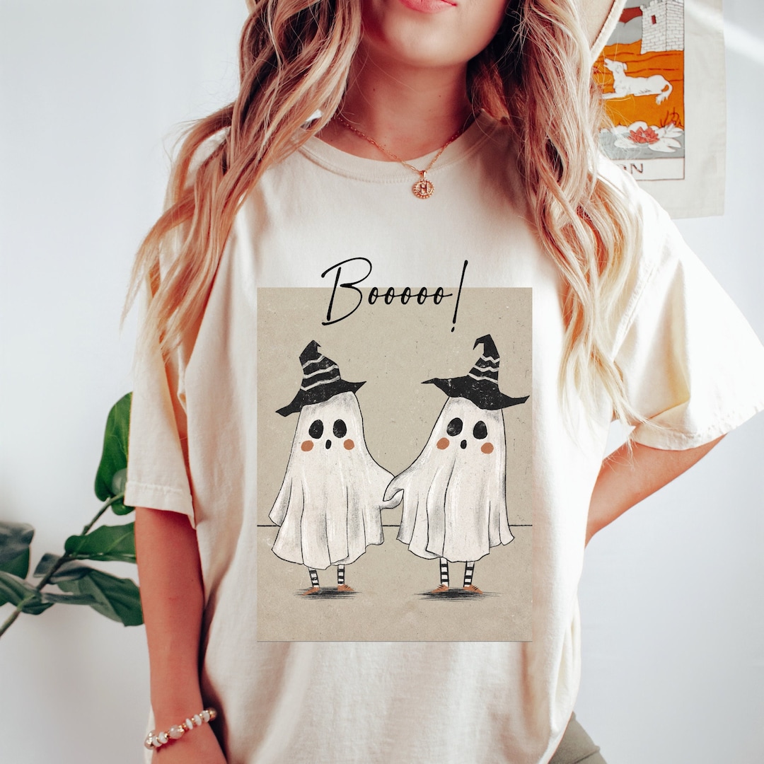 Halloween Ghost Shirt, Vintage Ghost Shirt, Comfort Colors Halloween ...