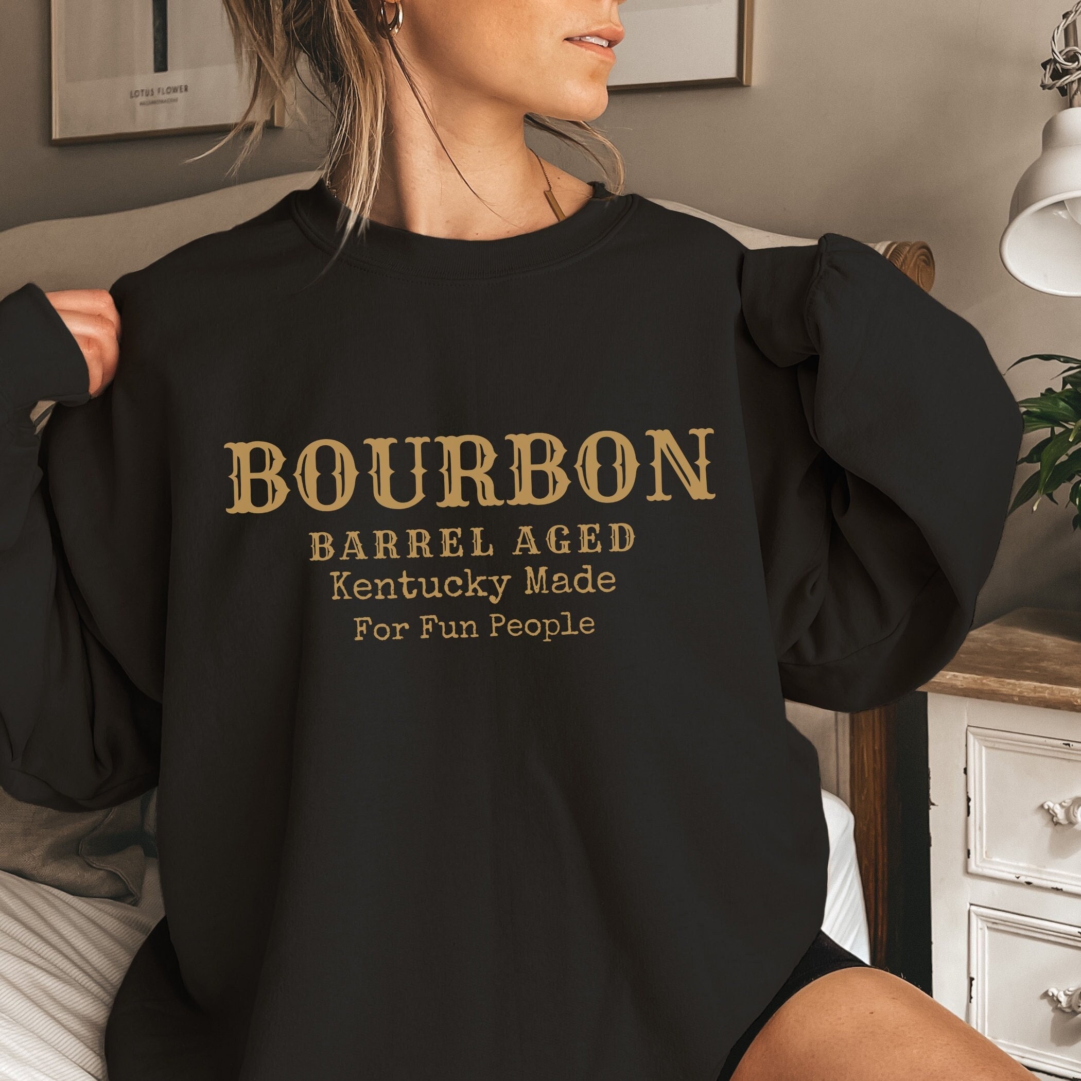 Bourbon Sweatshirt: Kentucky Made Cotton-blend Crewneck - Etsy
