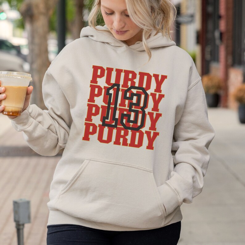 Purdy San Francisco Football Hoodie, SF Sweatshirt - Etsy