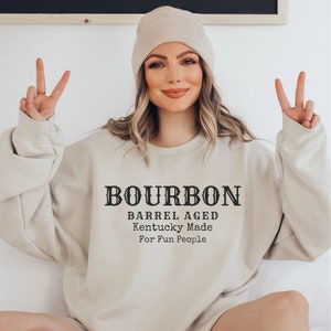 Bourbon Sweatshirt: Kentucky Made Cotton-blend Crewneck - Etsy