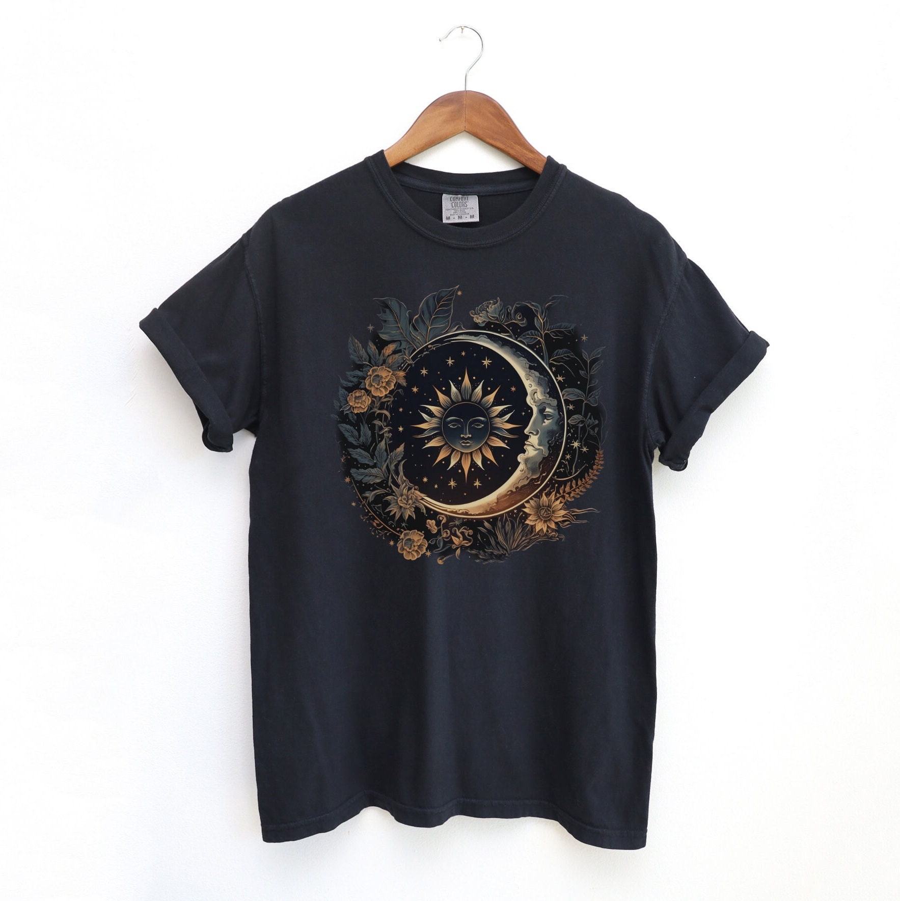 Celestial T Shirts Moon Graphic T Shirt Moon Astrology - Etsy