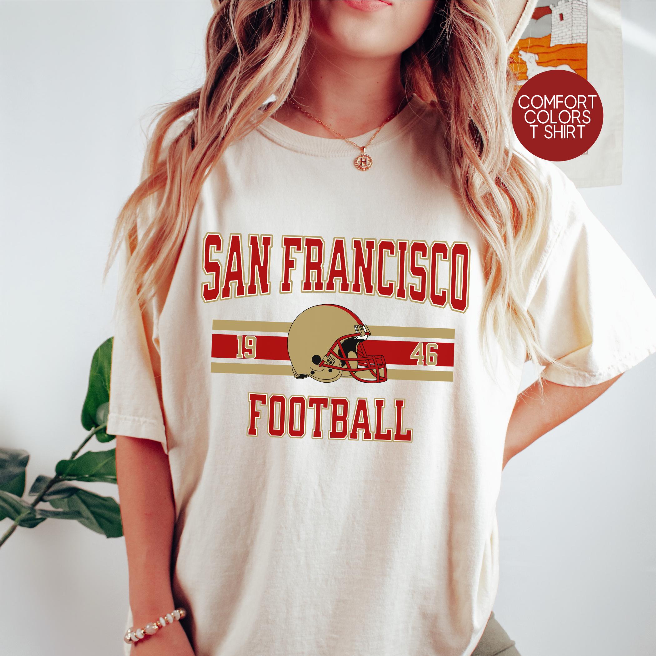 San Francisco Football Comfort Colors T-shirt: Vintage-inspired SF Gift ...