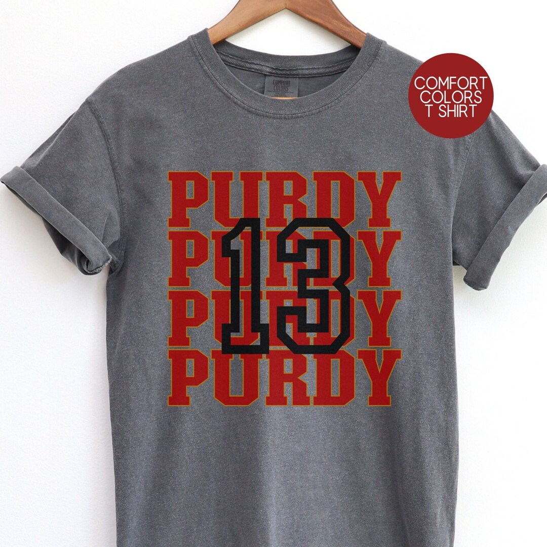 Purdy Football Shirt: SF Player Tee, Comfort Colors - Etsy