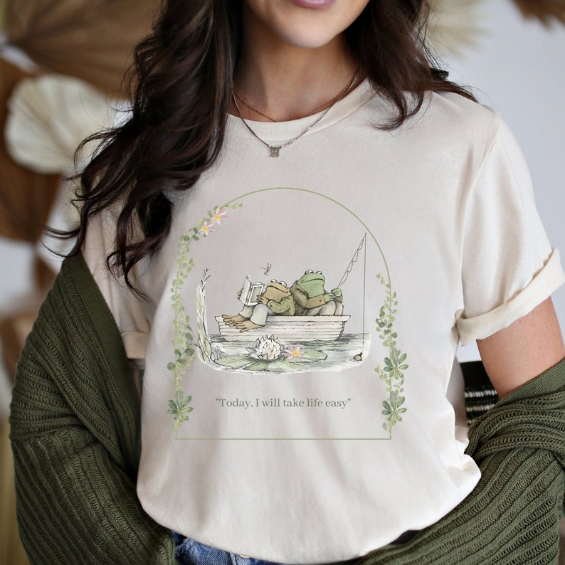 Cottage Core Vintage Book Lovers Frog and Toad Gift for Her - Etsy