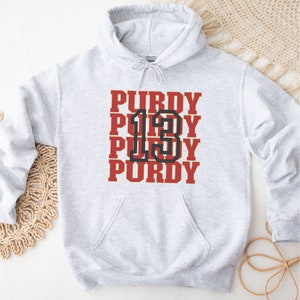 Purdy San Francisco Football Hoodie, SF Sweatshirt - Etsy