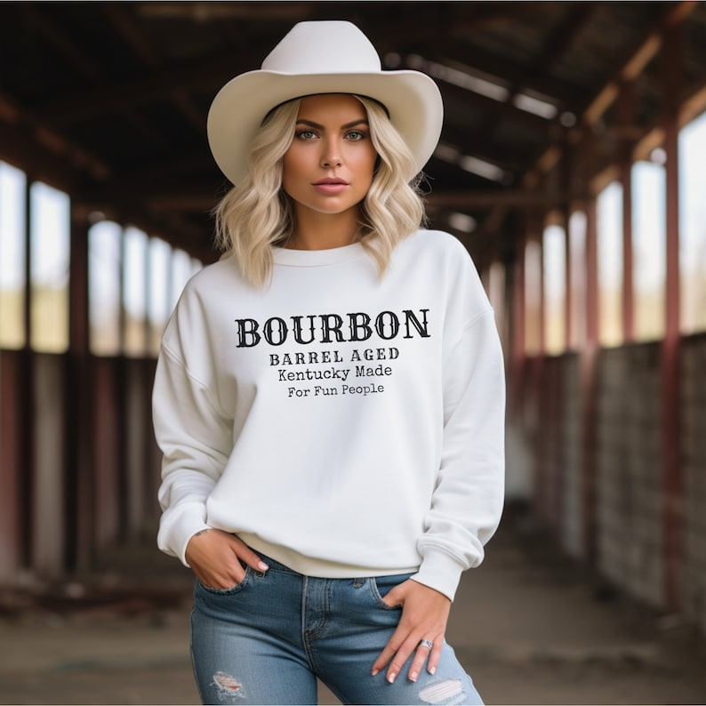 Bourbon Sweatshirt: Kentucky Made Cotton-blend Crewneck - Etsy