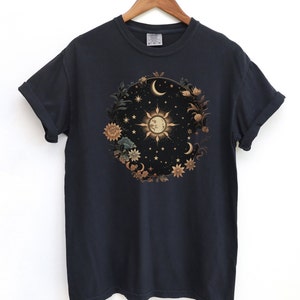 T Shirts Moon Graphic T Shirt Moon Phase Astrology Astronomy, Comfort ...