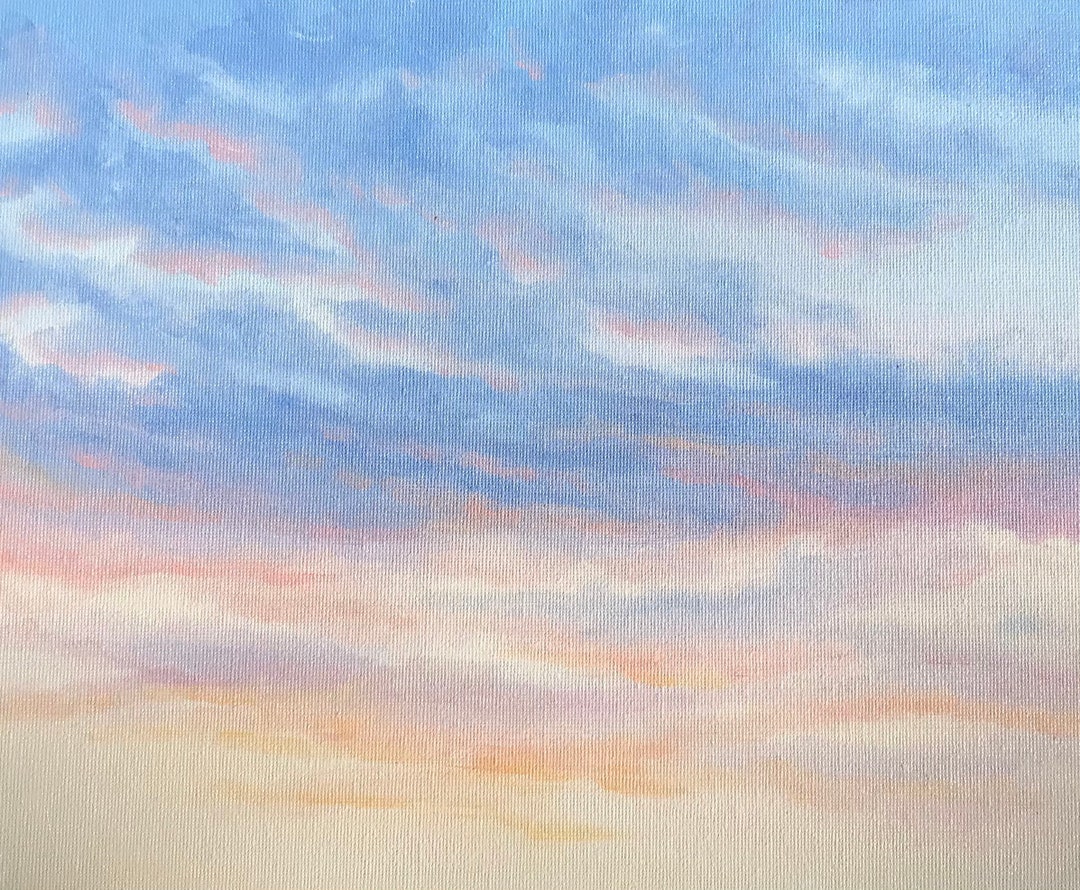 Original Oil Painting | Summer Cloudscape Sky, Home Decor (30x24cm) - Etsy