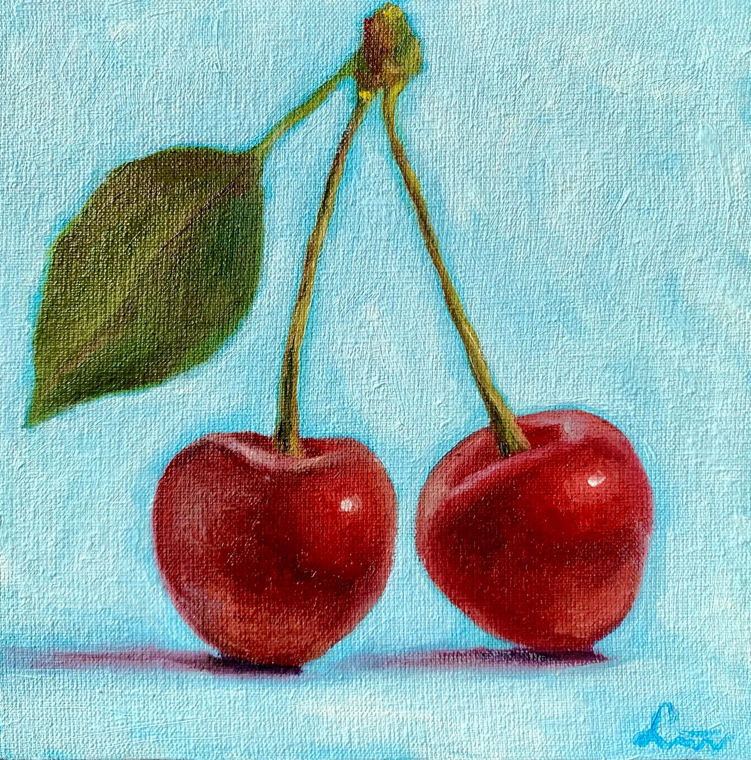 Oil Painting Original | Cherry| Red Fruit| Still Life | Kitchen Decor ...