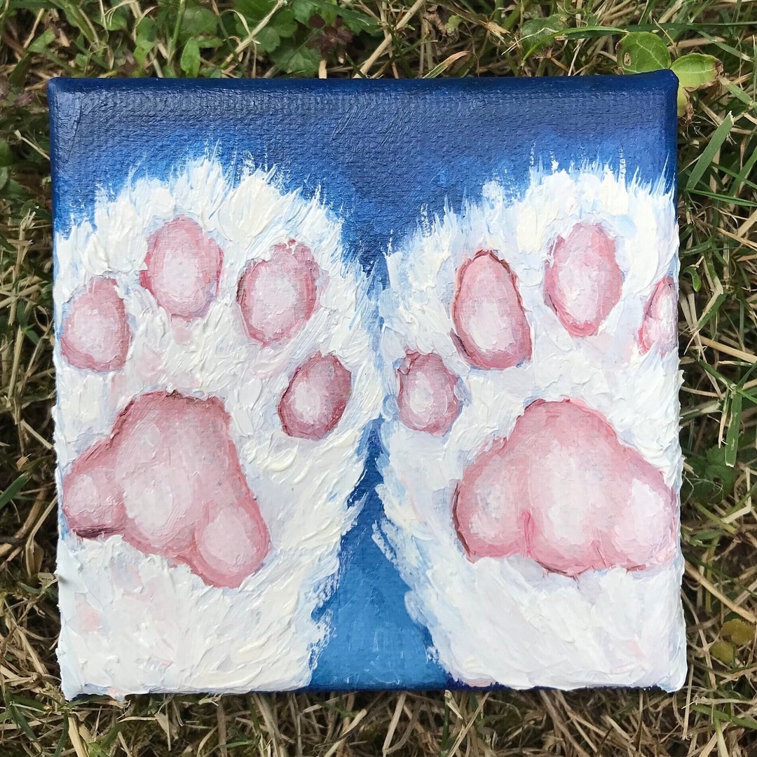 Oil Painting | Paws | Oil Painted Cat Paws | Kitty | Oil Painting ...