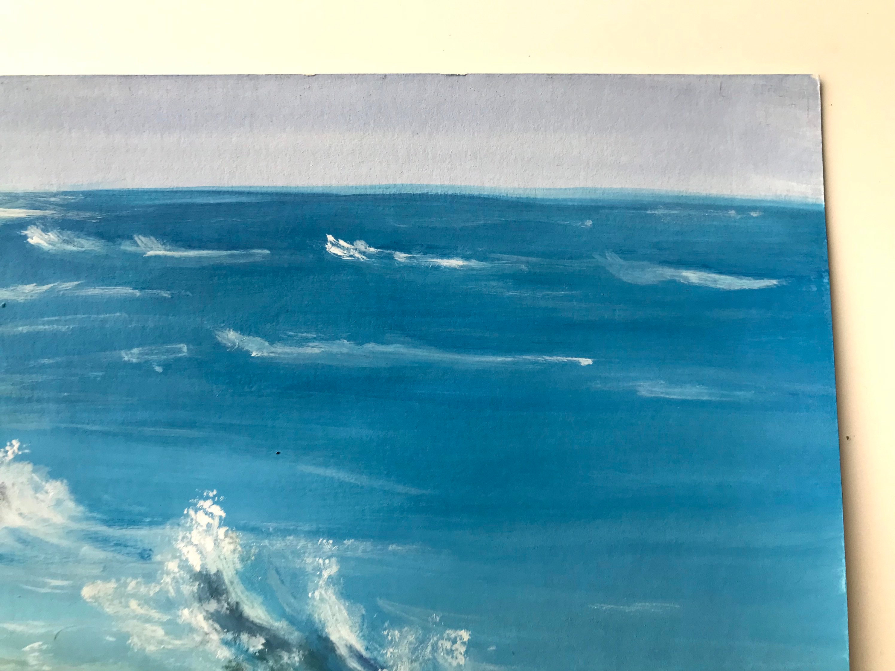 Gouache Painting Original Sea Nature Landscape Ocean - Etsy