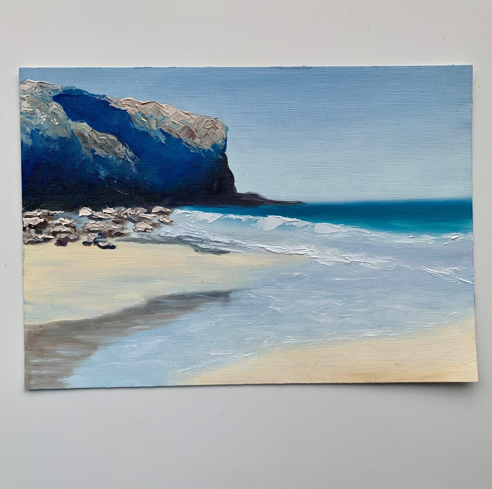 Oil Painting Original Summer Oil Painted Sea Landscape Nature Summer ...