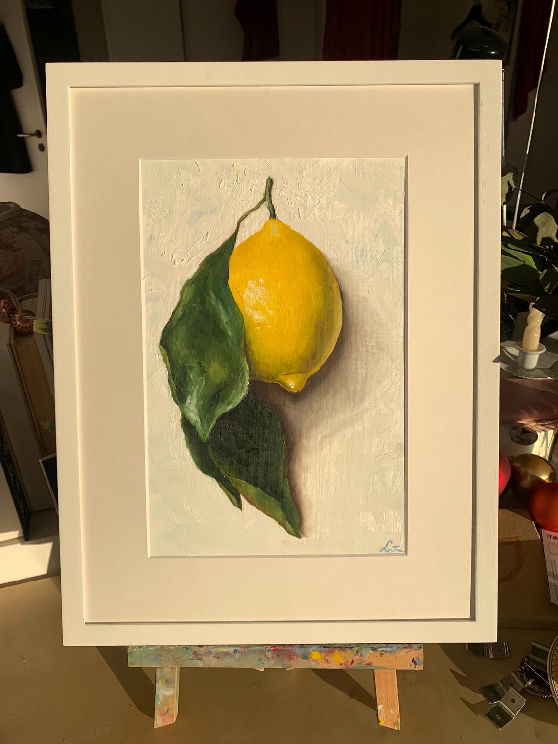 Oil Painting | Lemon | Oil Painted Lemons | Kitchen Decor | Yellow ...