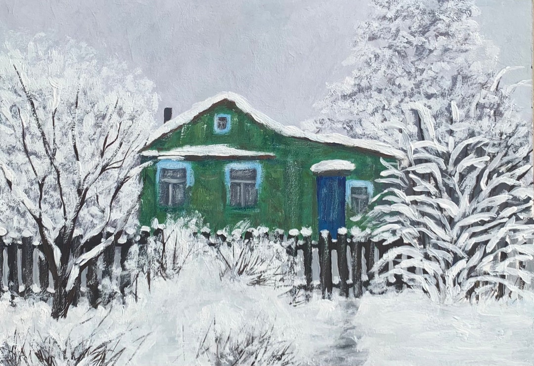 Gouache Painting | Garden | Landscape | Nature | House | Landscape ...