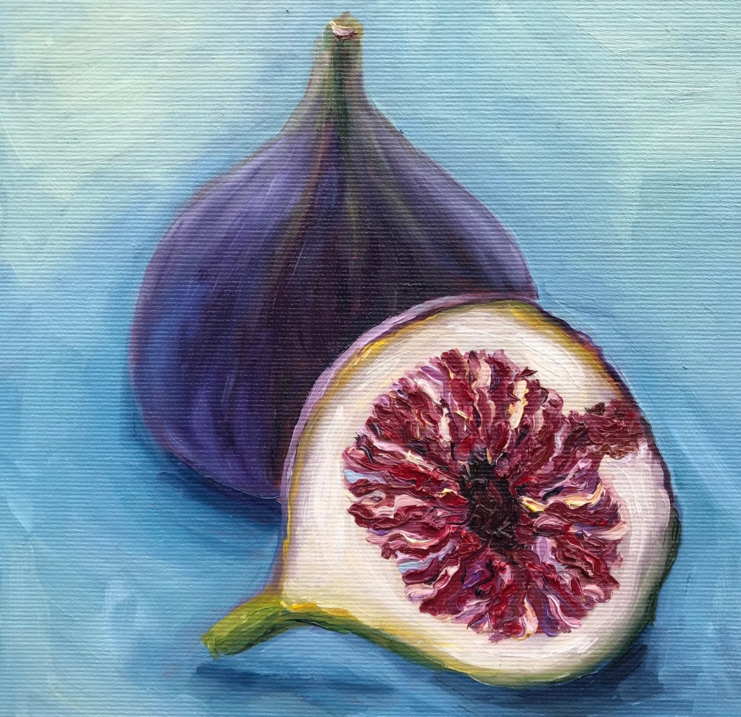 Original Oil Painting: Figs Still Life, Kitchen Decor - Etsy