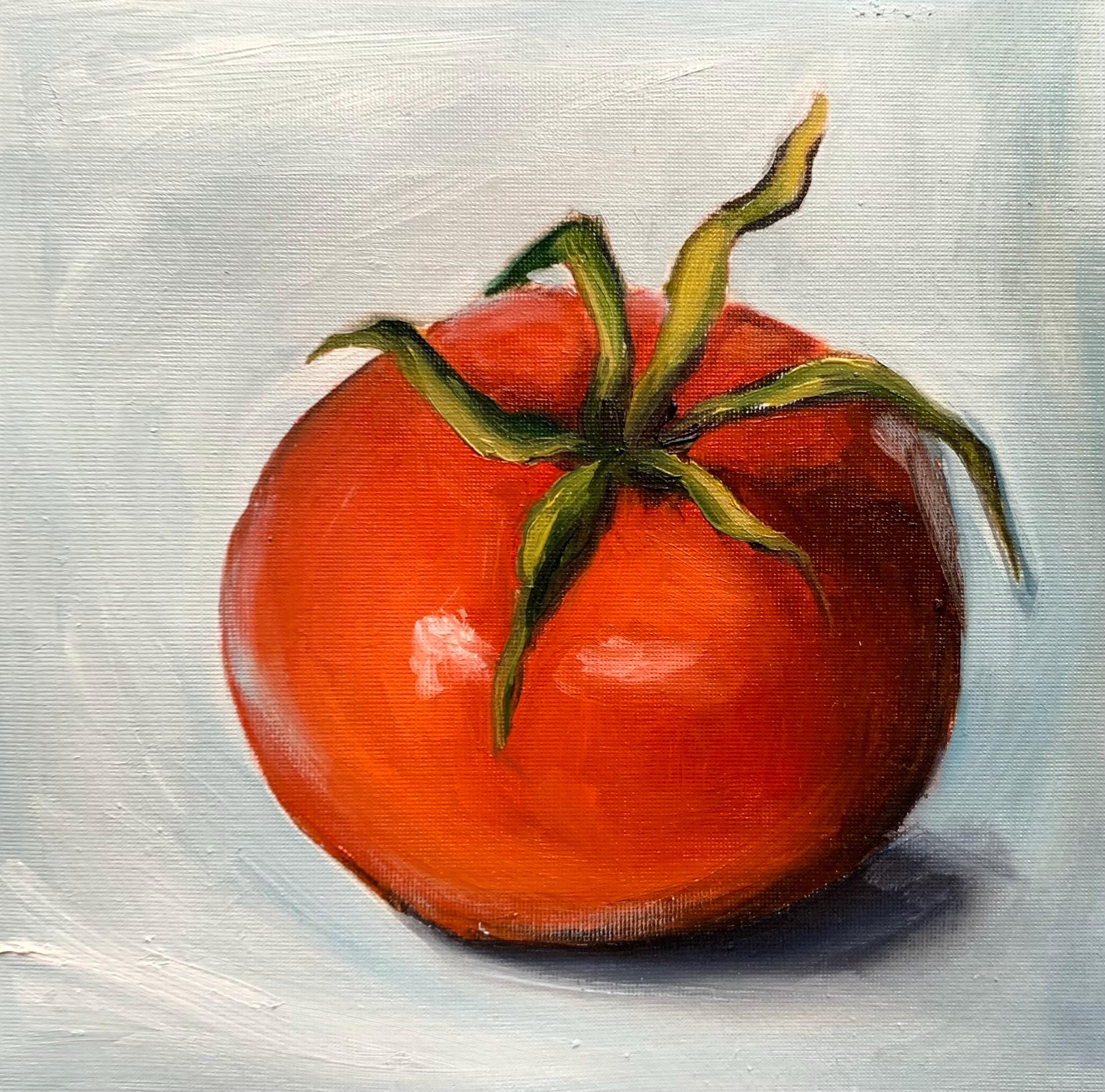 Original Oil Painting: Ripe Tomato Still Life | Kitchen Wall Decor - Etsy