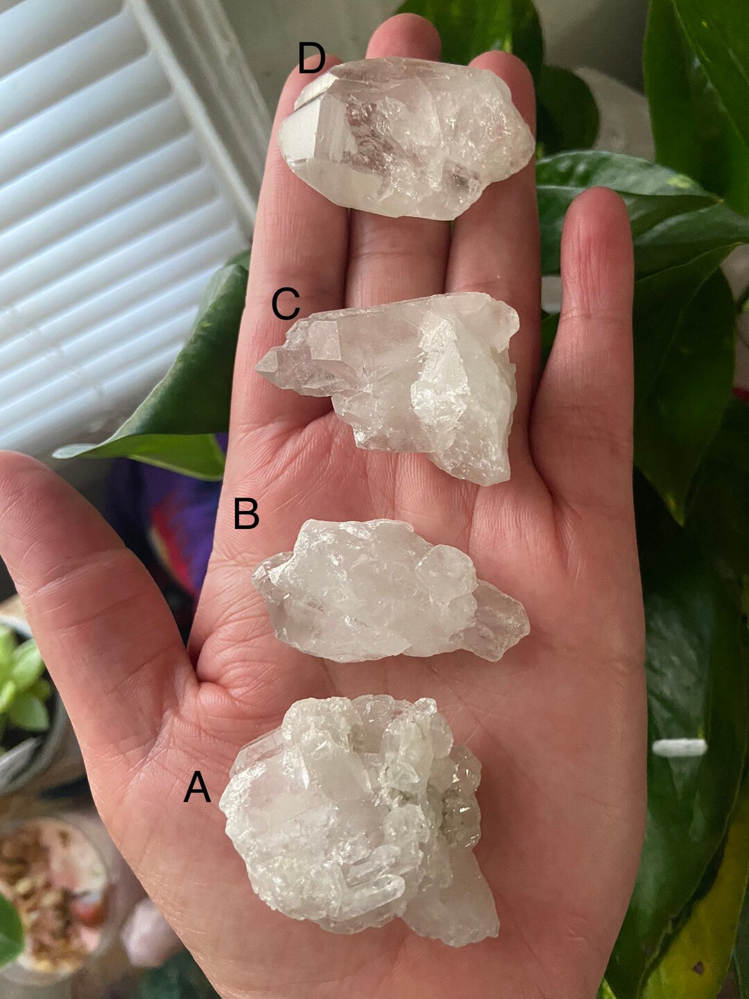 Clear Quartz Clusters- Mini Clear Quartz Clusters- Small Clear Quartz ...