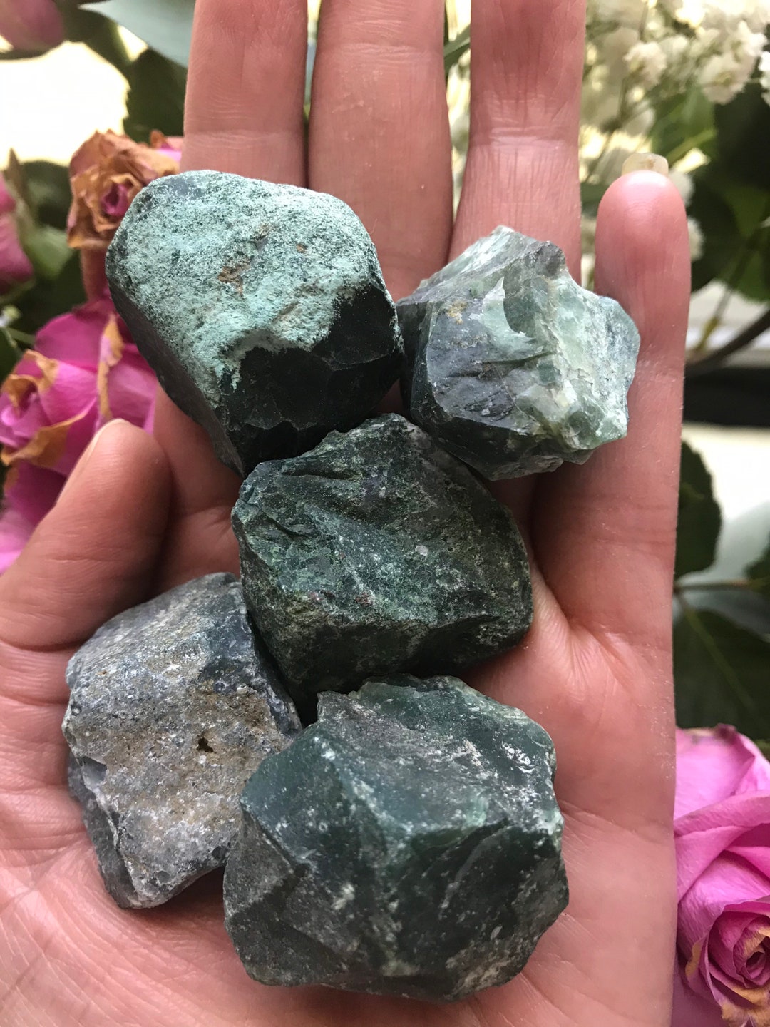 Moss Agate-raw Moss Agate Raw Moss Agate Stone Raw Moss Agate Crystal ...