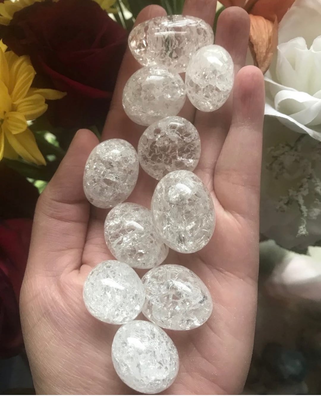 Fire and Ice Crystal-fire and Ice Quartz - Tumbled Fire and Ice Quartz ...