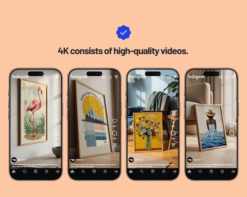 Animated Poster Mockup Weekly, Reels Video Frame, PSD Template (digital ...