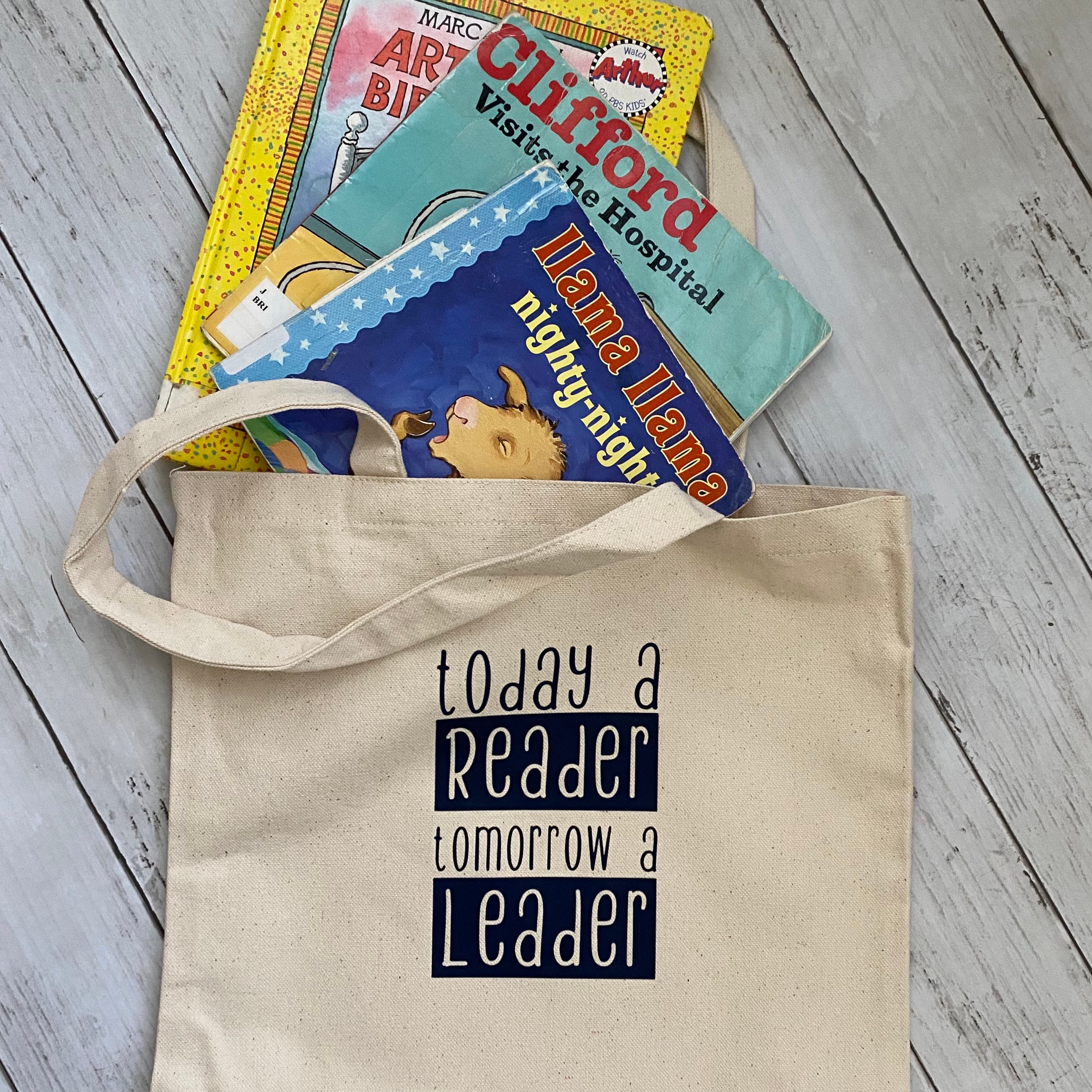 Childrens library bag book bag kids library bag canvas | Etsy