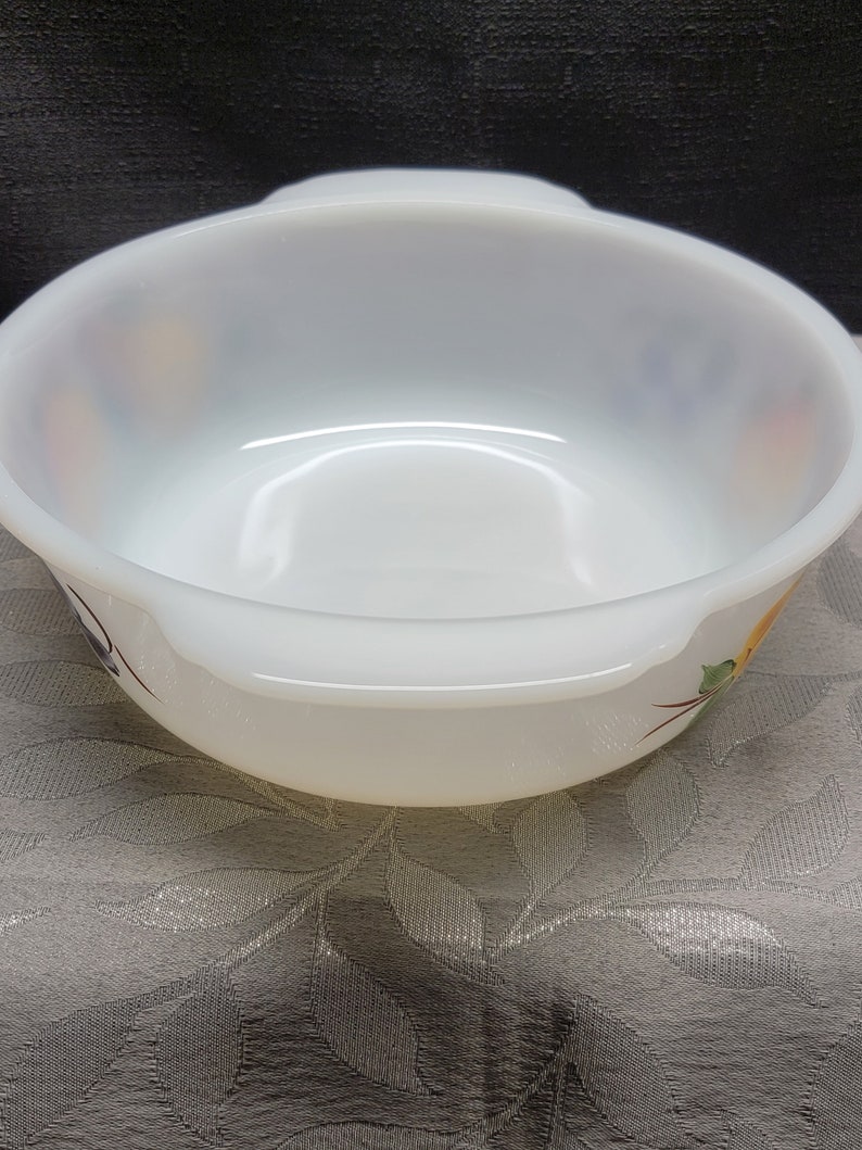 Fire King Vintage Fruit Pattern Baking/casserole 2 Qt. Dish - Etsy