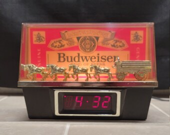 Budweiser Clock - Etsy