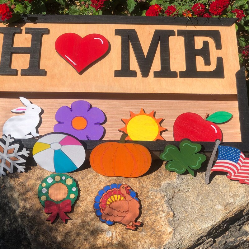 Interchangeable Home Sign - Etsy