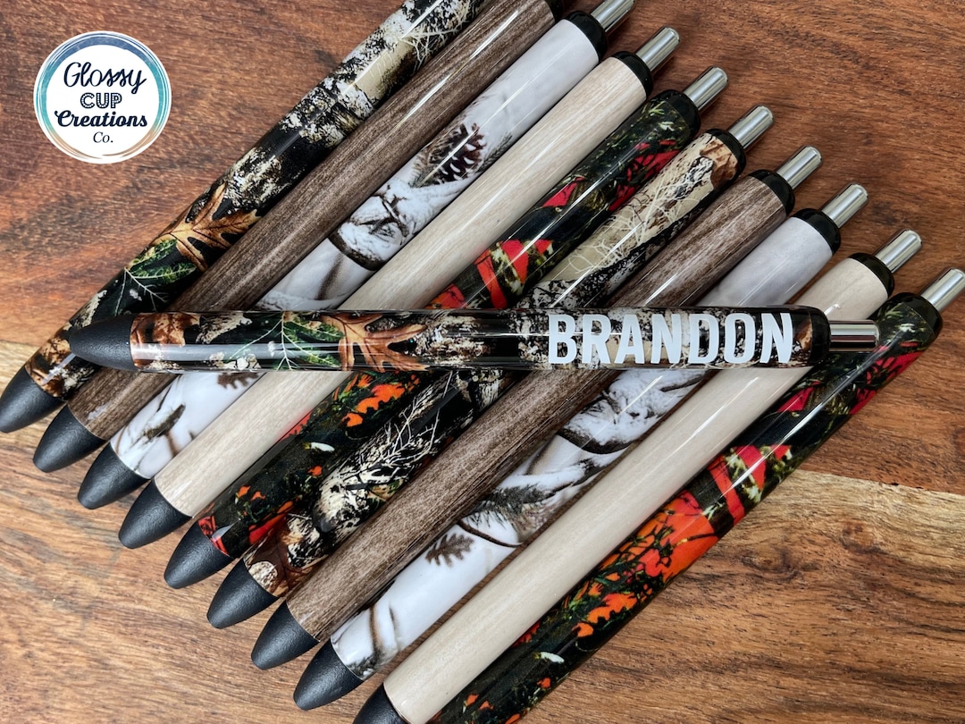 Camo Hunter Pens for Men and Women, Camouflage, Refillable, Retractable ...