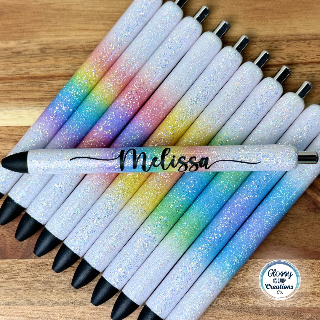 Cloud Collection Ombre Glitter Pens, Custom Ink Joy Gel Pens ...