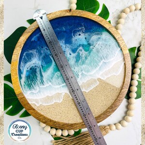 Beach Resin Riser Wooden Tray Home Decor Shelf Made With Real Sand - Etsy