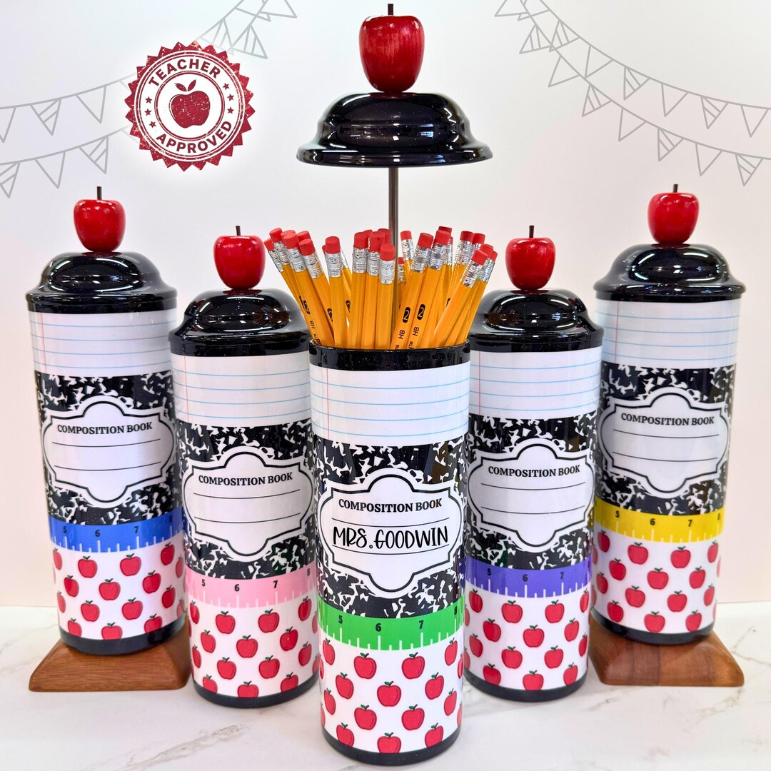 Custom Pencil Holder, Teacher Gift, Teacher Appreciation Gift, Back to ...