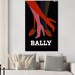 Vintage Fashion Bally Shoe Poster - Etsy