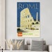 Vintage Rome Poster of the Coliseum - Etsy