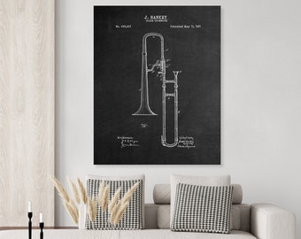 Jazz Trombone Poster - Etsy