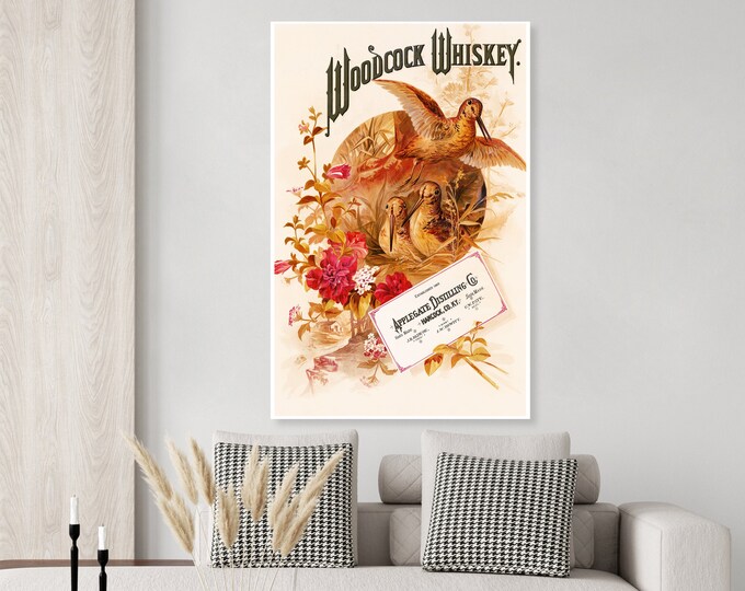 Woodcock Whiskey Vintage Poster - Etsy