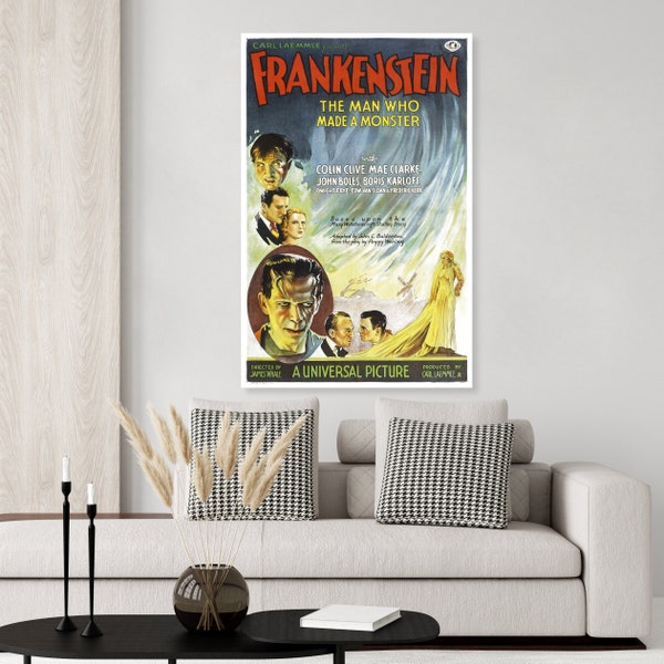 Frankenstein Mary Shelly Poster - Etsy