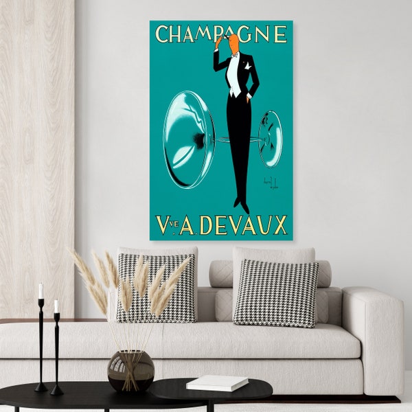 Champagne Poster - Etsy