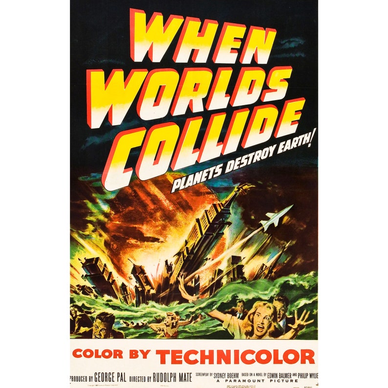 When Worlds Collide Movie Poster - Etsy
