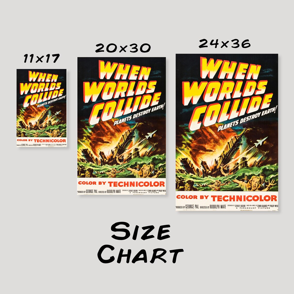 When Worlds Collide Movie Poster - Etsy