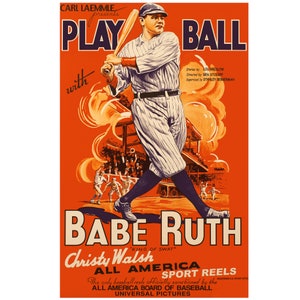 Babe Ruth Movie Poster - Etsy