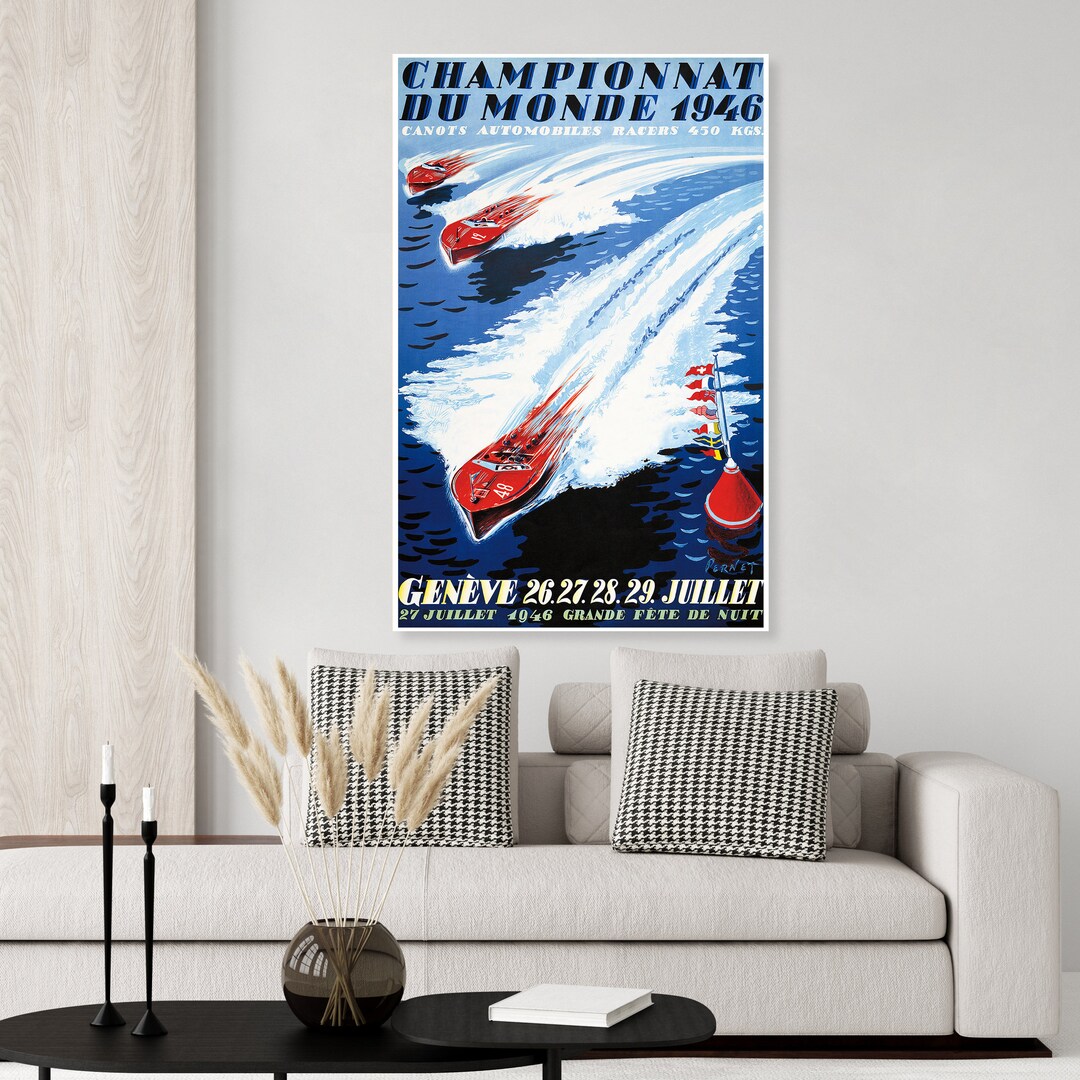 1946 French Speedboat Race Poster - Etsy