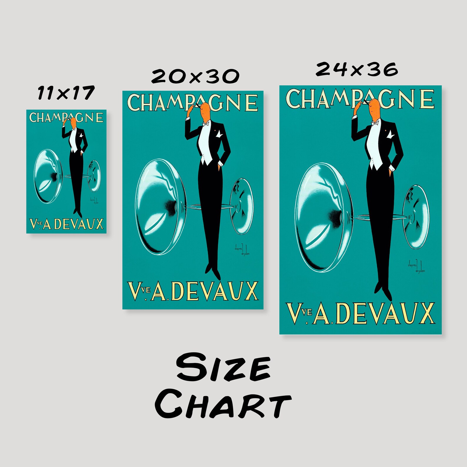 Affiche champagne vintage publicité des années 1930 - Etsy France